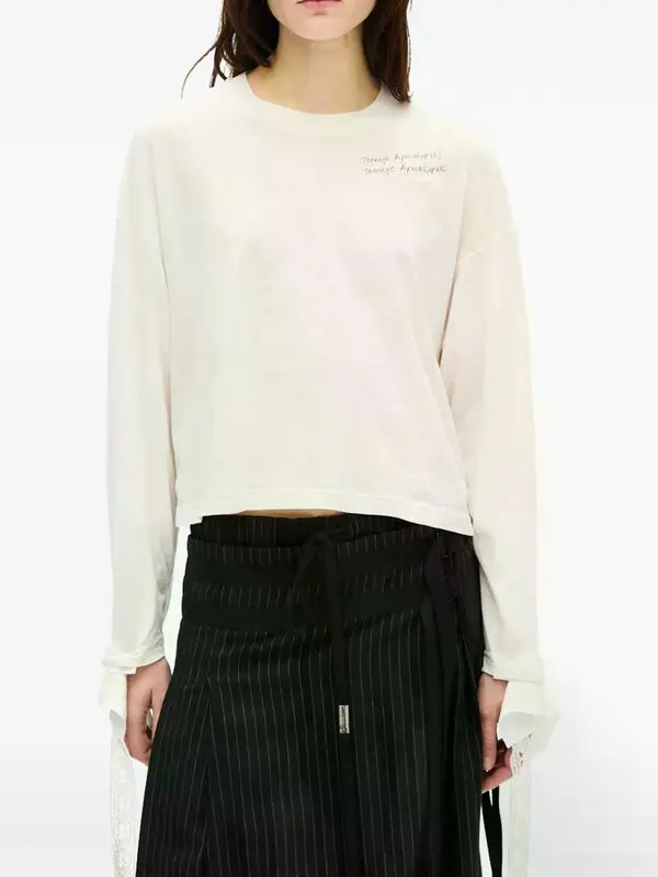 ANN DEMEULEMEESTER Niki Long-sleeved T-shirt - White