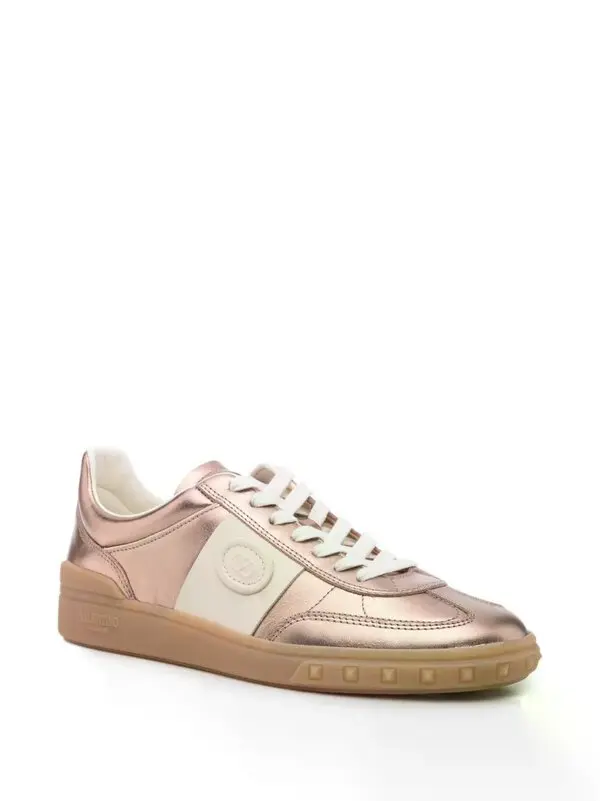 Valentino Garavani Upvillage Metallic Lace-up Sneakers