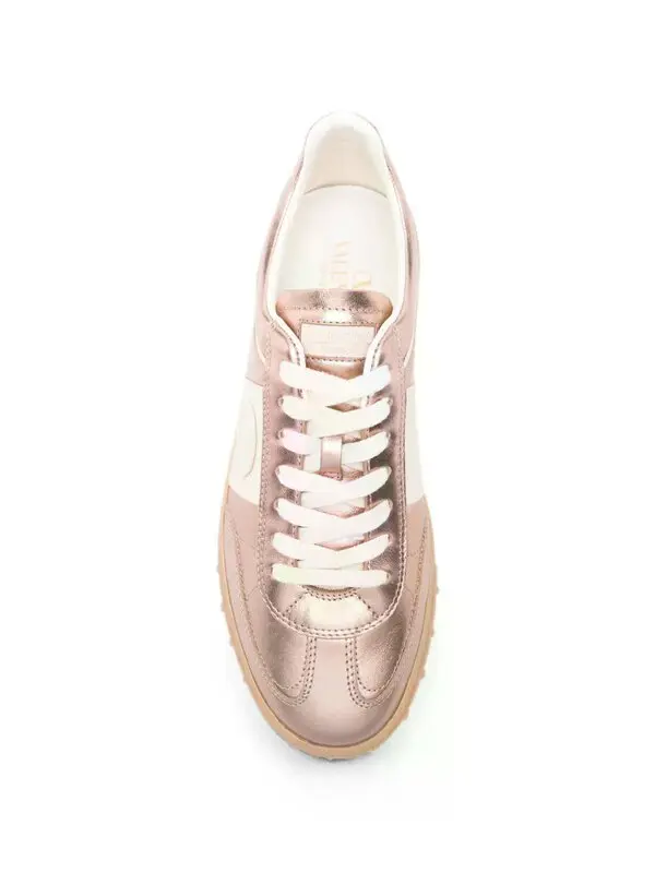 Valentino Garavani Upvillage Metallic Lace-up Sneakers