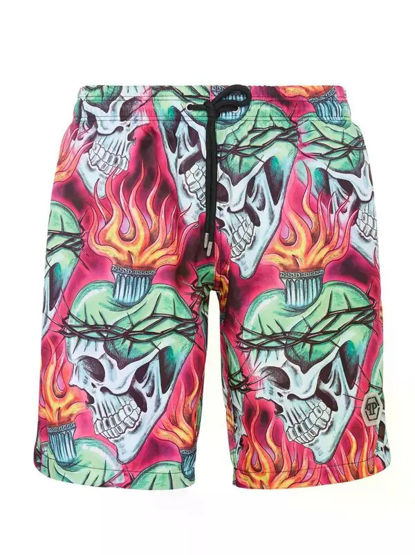 Philipp Plein Skull-print Swim Shorts