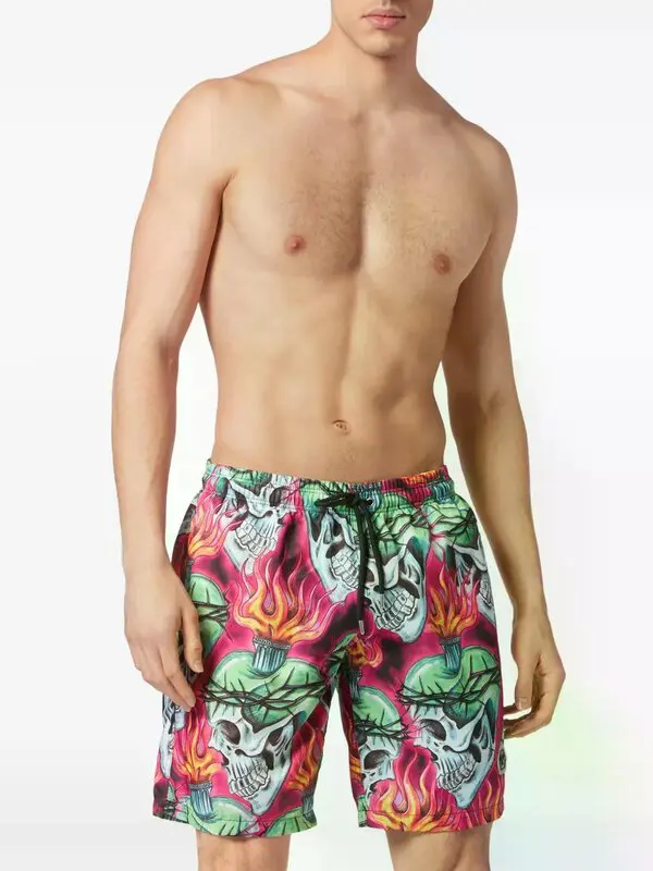 Philipp Plein Skull-print Swim Shorts