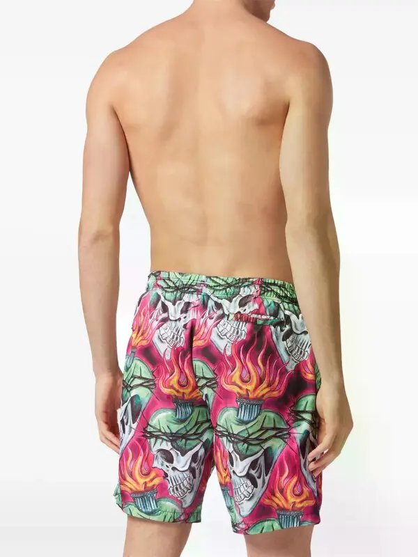 Philipp Plein Skull-print Swim Shorts
