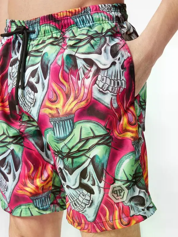 Philipp Plein Skull-print Swim Shorts