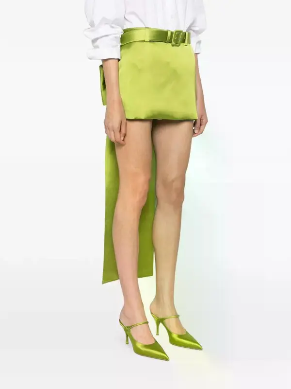 SELF-PORTRAIT Belted Bow Detail Mini Skirt