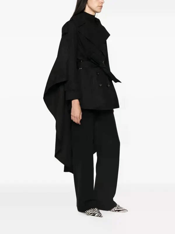 Elisabetta Franchi Belted Cape-panel Coat