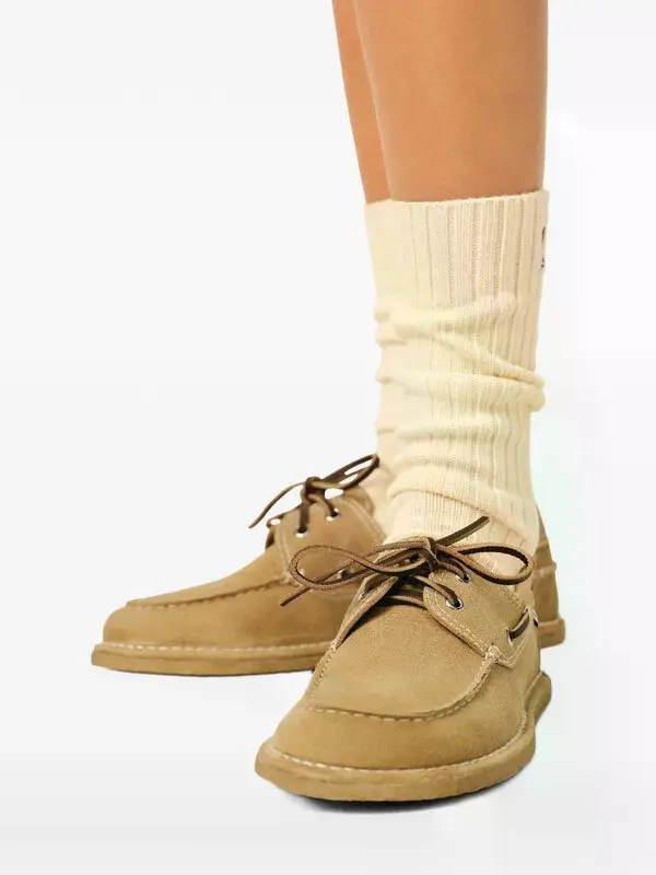 AMI Paris Cow Leather Boat Shoes