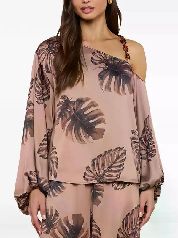 L'Agence Asami One-shoulder Blouse