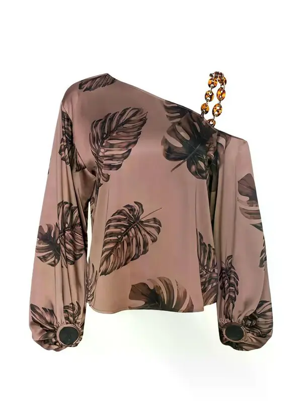 L'Agence Asami One-shoulder Blouse
