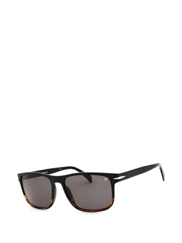 DB EYEWEAR BY DAVID BECKHAM Rectangle Frame Sunglasses - Black