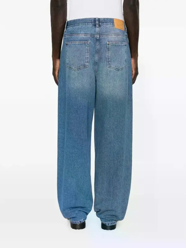 LES DEUX Faded Wide-leg Jeans