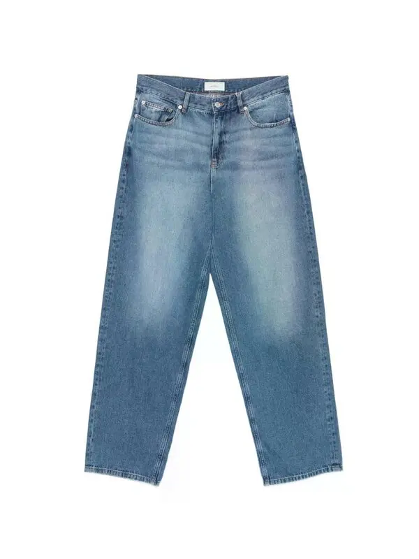 LES DEUX Faded Wide-leg Jeans - Blue