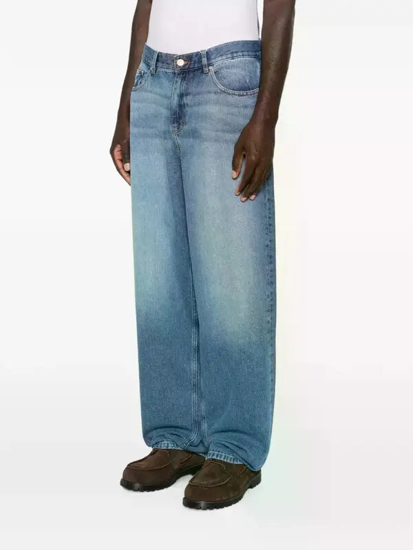 LES DEUX Faded Wide-leg Jeans