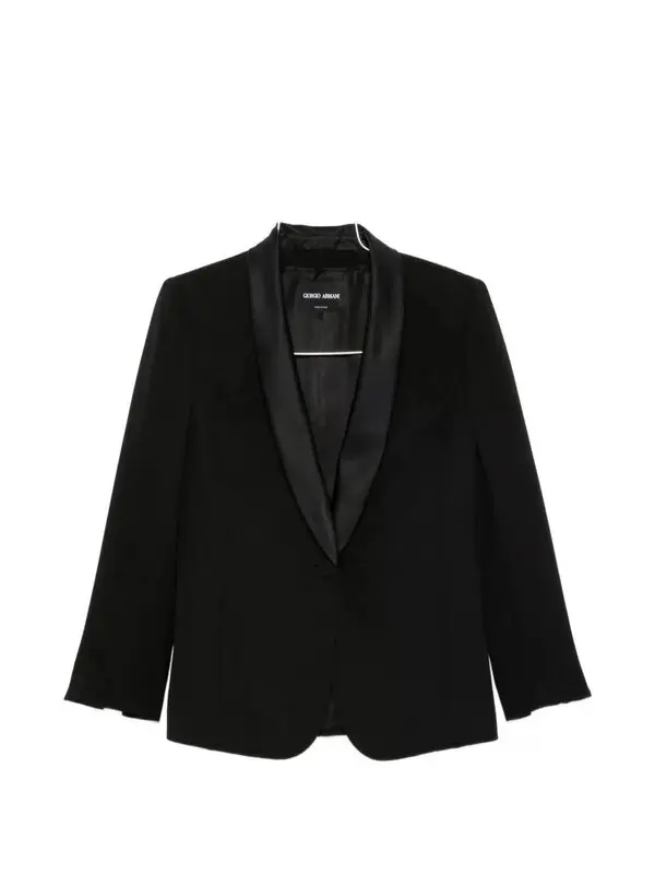 Giorgio Armani Single-breasted Jacket With Satin Lapels