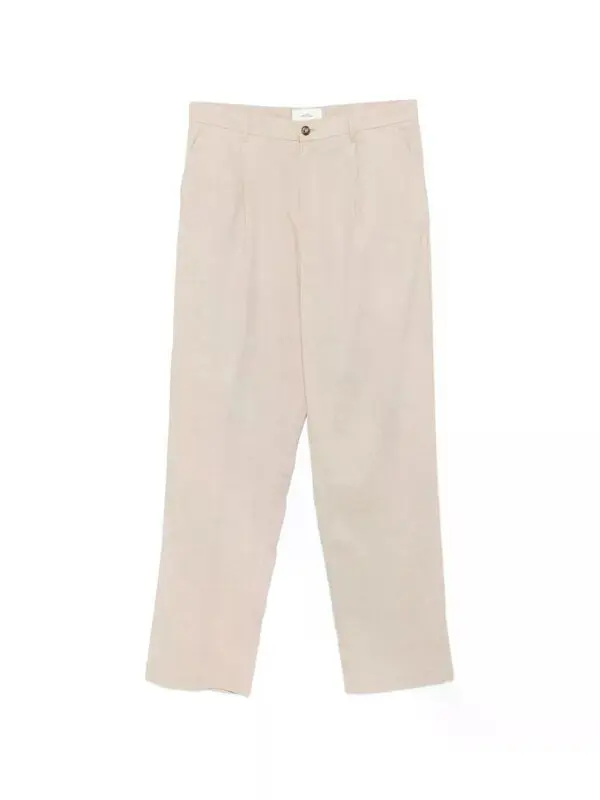 LES DEUX Pleated Straight-leg Trousers In Sand Beige - Neutrals