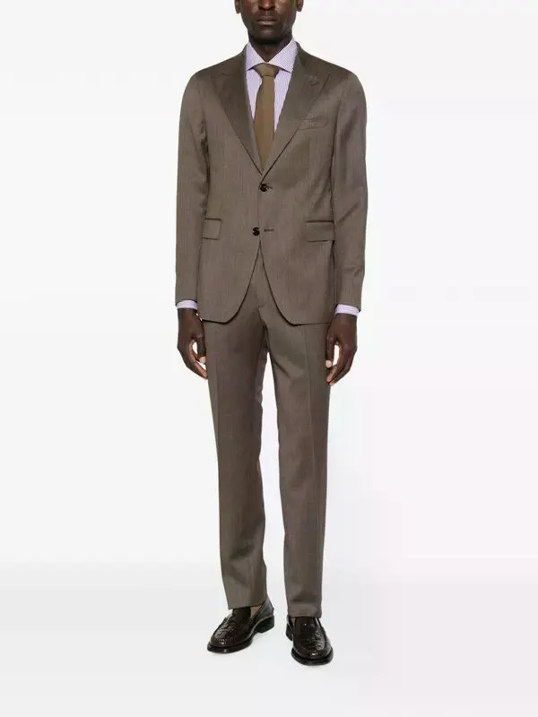 Tagliatore Peak-lapels Wool Suit