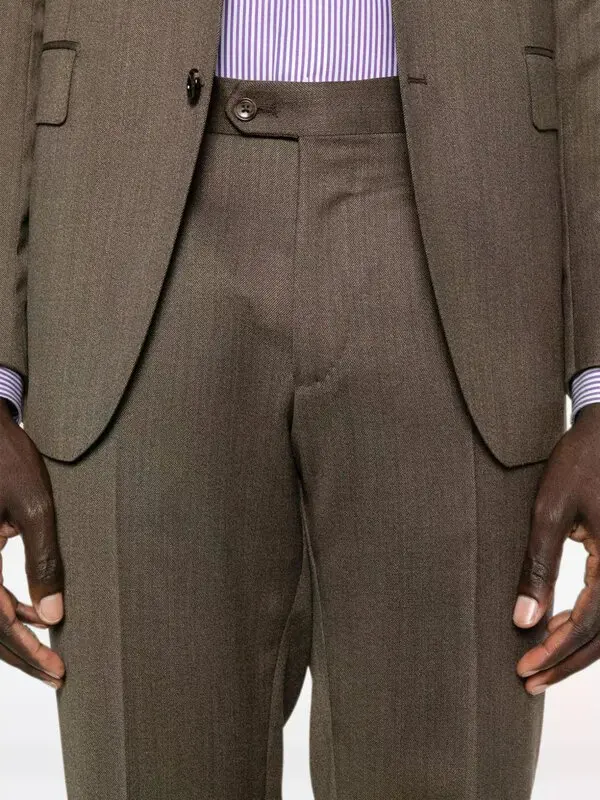 Tagliatore Peak-lapels Wool Suit