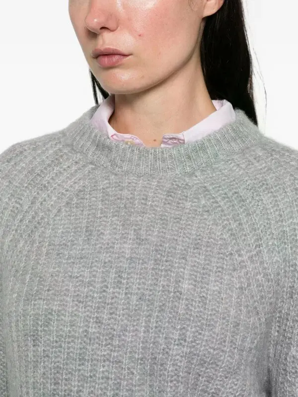 EMERSON RENALDI Ribbed Knit Raglan Sleeve Sweater