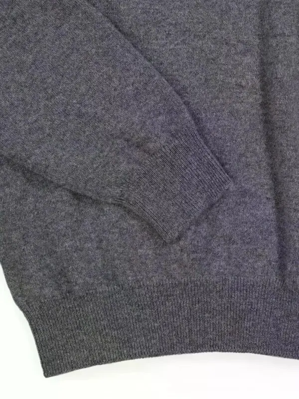 LISA YANG Quarter-zip Knitted Sweater - Grey