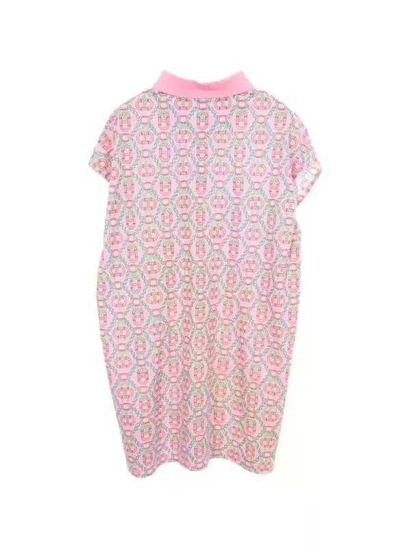 Hermès 2010s Kanoe Patterned Polo Dress