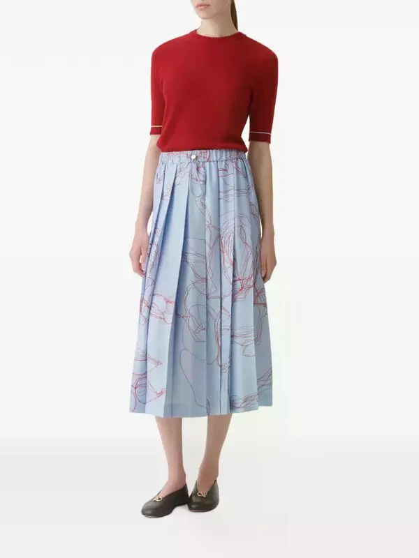 Fabiana Filippi Contrast Trim Fine Knit Sweater