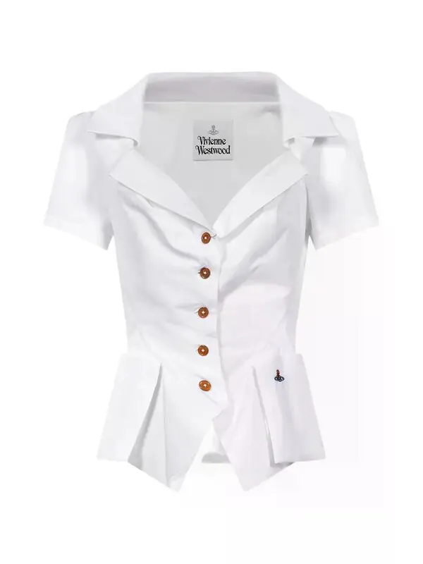 VIVIENNE WESTWOOD Peplum Short-sleeve Shirt - White
