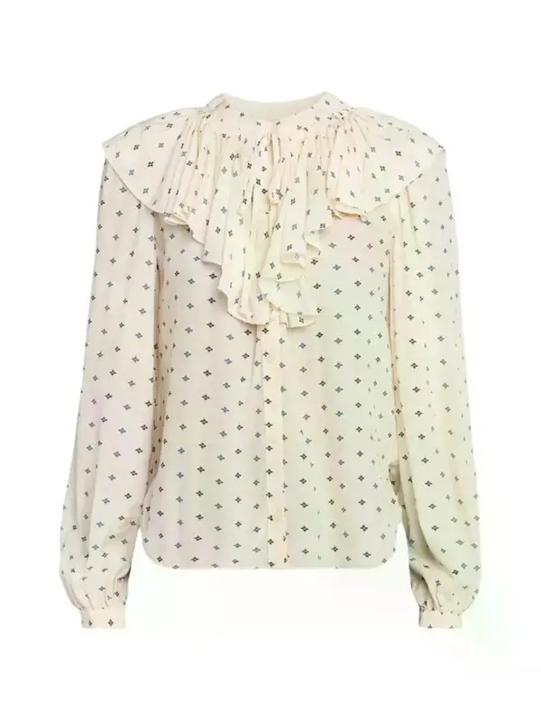 Veronica Beard Gomez Ruffled Blouse