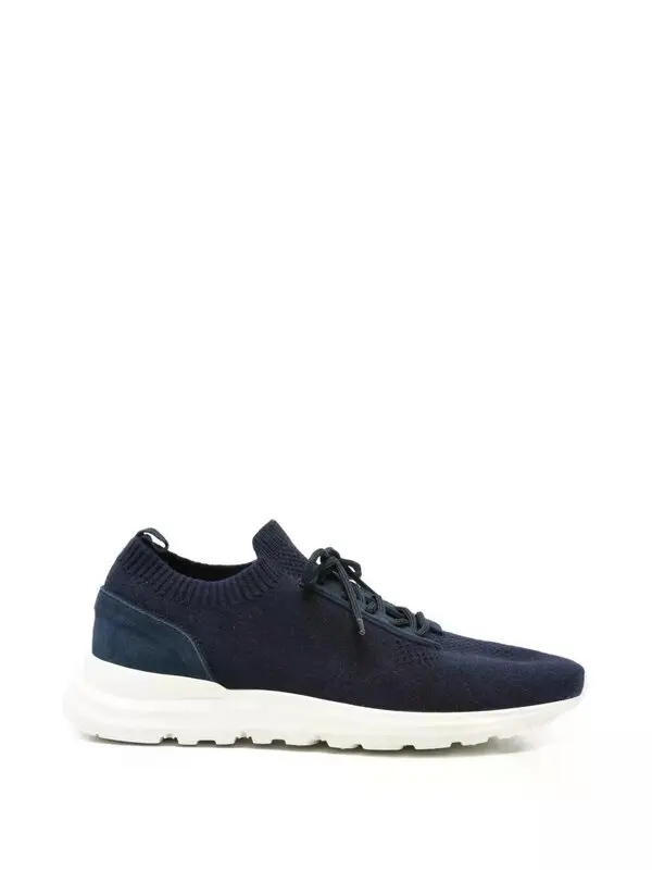 Eleventy Lace-up Panelled Sneakers