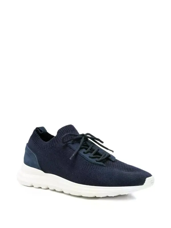 Eleventy Lace-up Panelled Sneakers