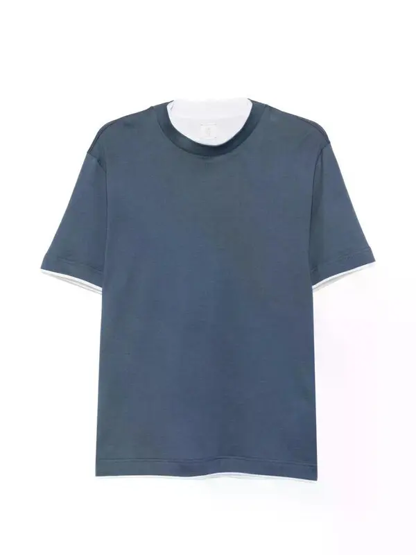 Eleventy Layered-effect Short-sleeve T-shirt