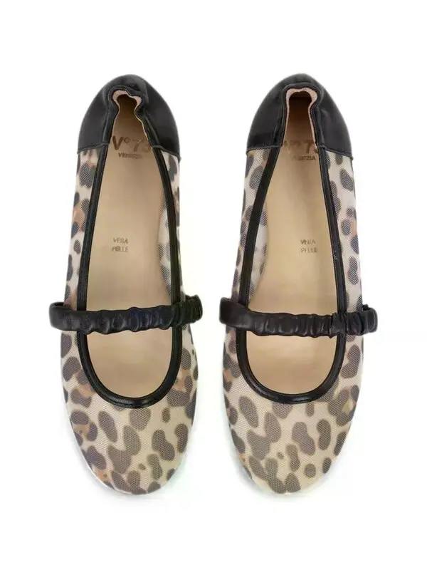 V°73 Karina Leopard-print Ballet Flats