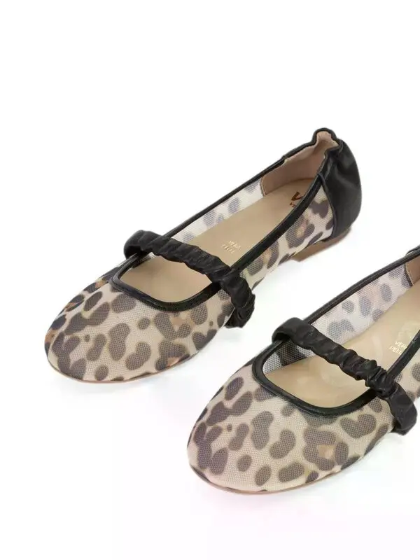 V°73 Karina Leopard-print Ballet Flats