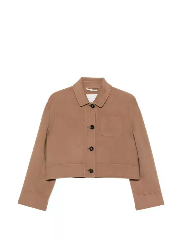 Max Mara Cropped Button-down Jacket