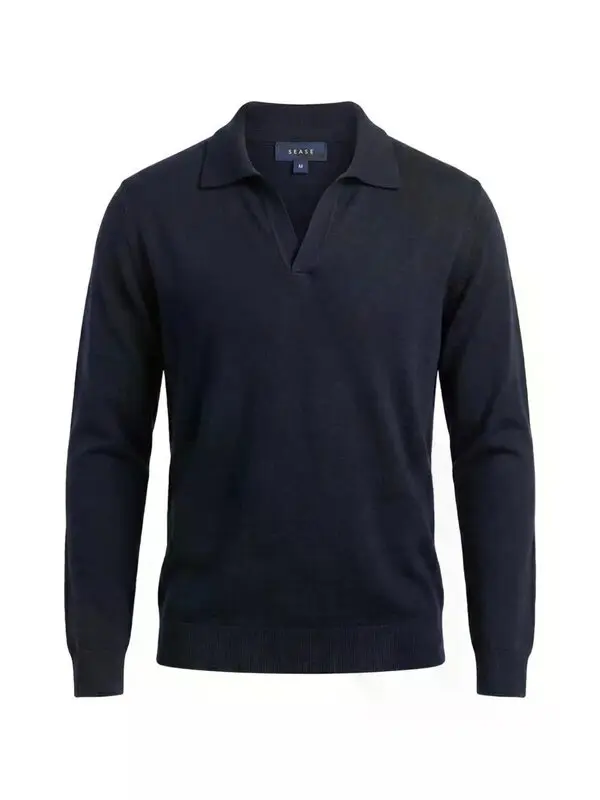 Sease Open-collar Wool Sweater