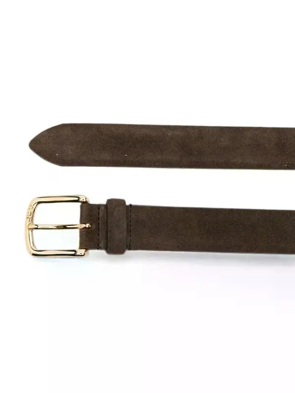 N°21 Suede Buckle-fastening Belt - Brown