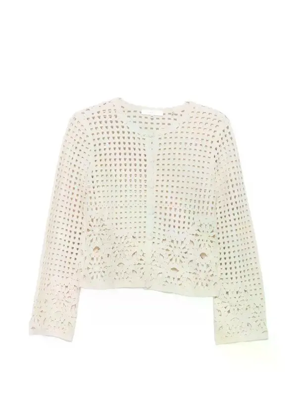 FRAME Postcard Crochet Cardigan - Neutrals