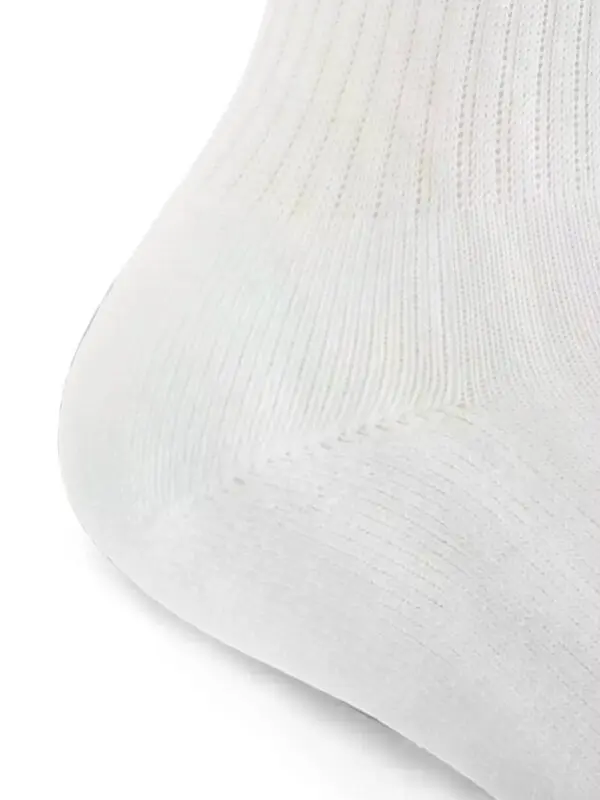 Vetements Logo-intarsia Ribbed-knit Socks