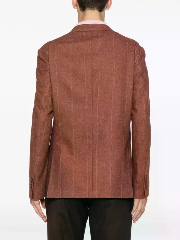 Eleventy Pinstripe Notched-lapel Blazer