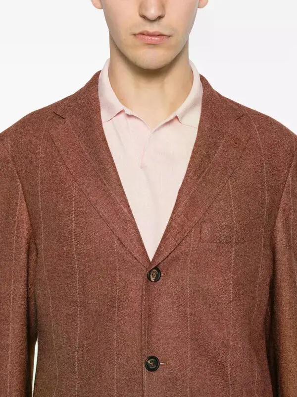 Eleventy Pinstripe Notched-lapel Blazer