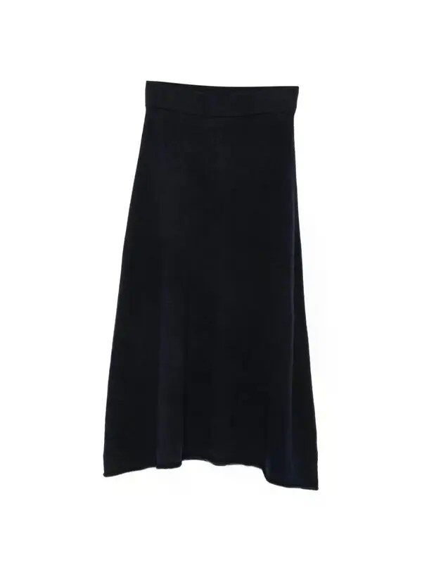 Incentive! Cashmere High-waisted A-line Midi Skirt