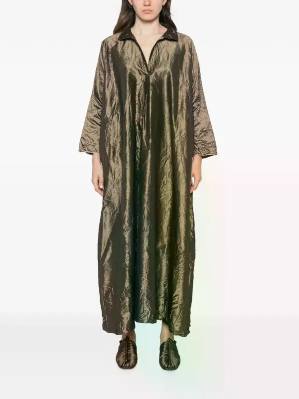 DANIELA GREGIS Crinkled-finish Maxi Dress