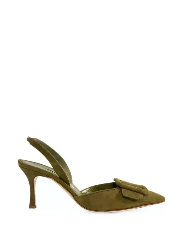 Manolo Blahnik Maysli Buckle-detail Mules