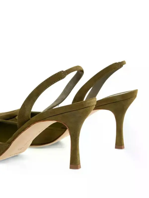 Manolo Blahnik Maysli Buckle-detail Mules