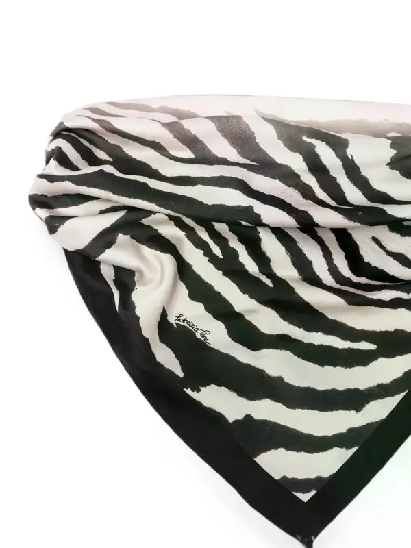 Patrizia Pepe Zebra-print Leather Belt