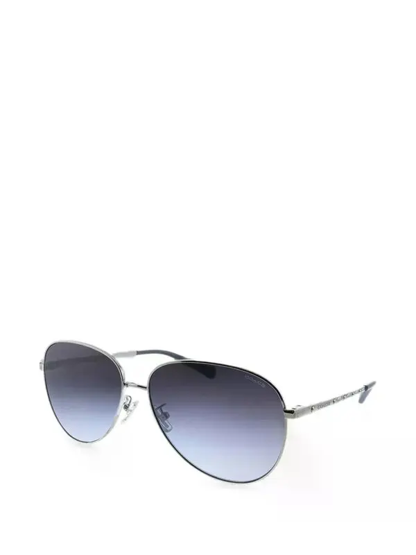 COACH Pilot Frame Tinted Sunglasses - Silver