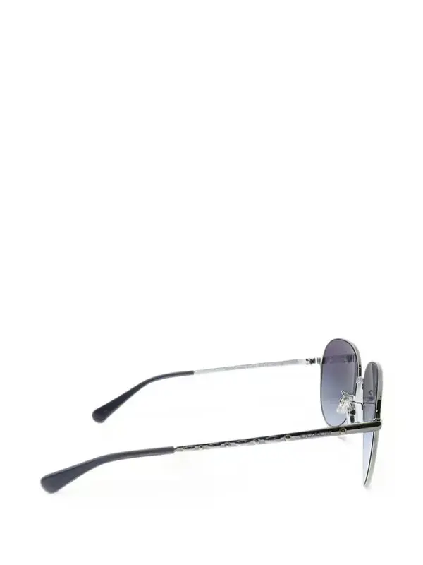 COACH Pilot Frame Tinted Sunglasses - Silver