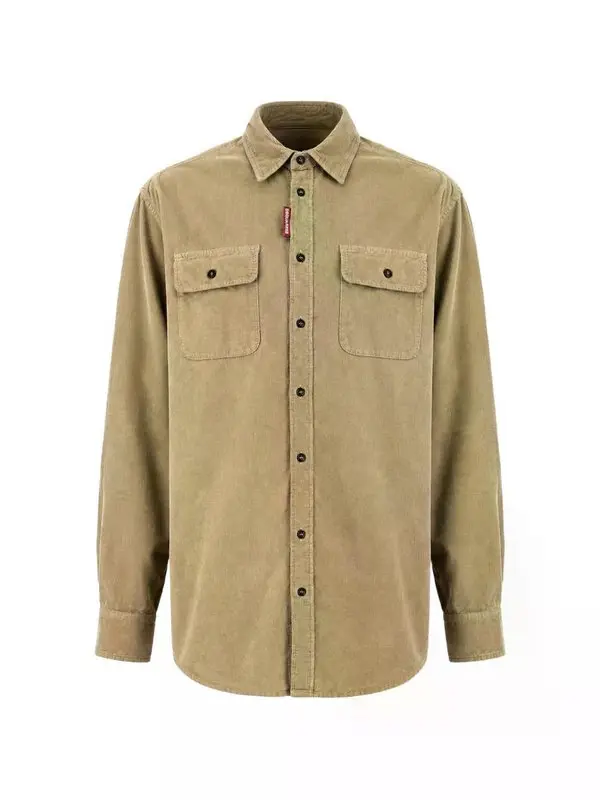 Dsquared2 Corduroy Chest-pocket Shirt
