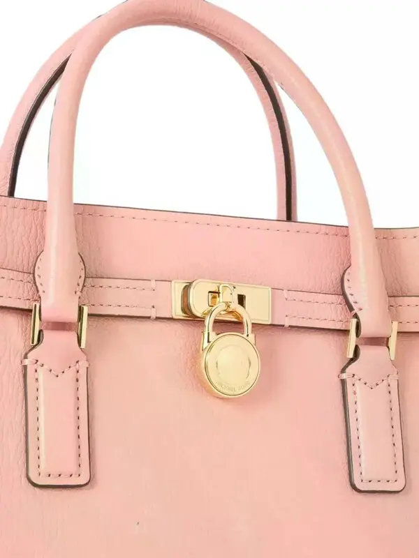 Michael Kors Padlock-detail Leather Tote Bag