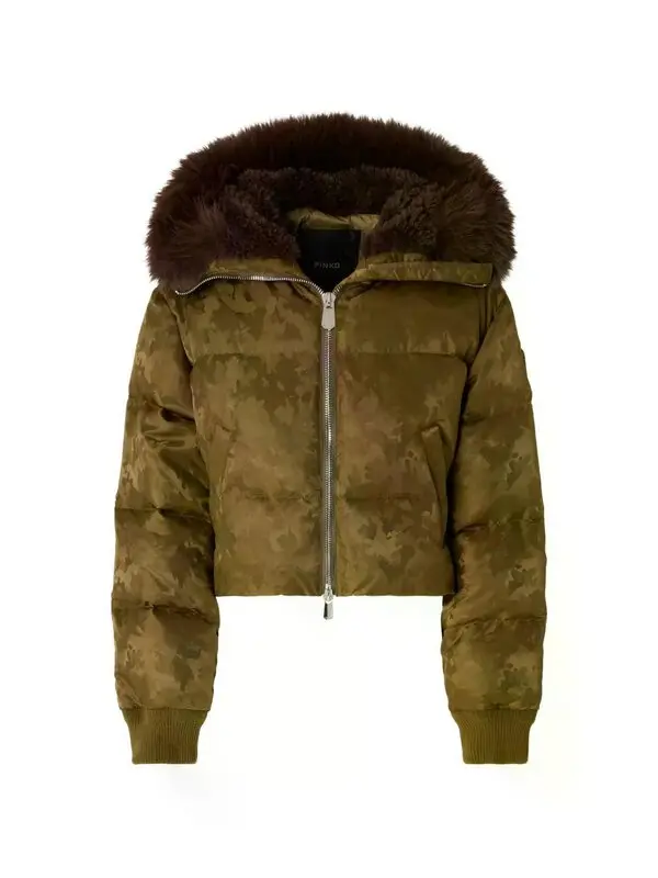 Pinko Camouflage-pattern Puffer Jacket