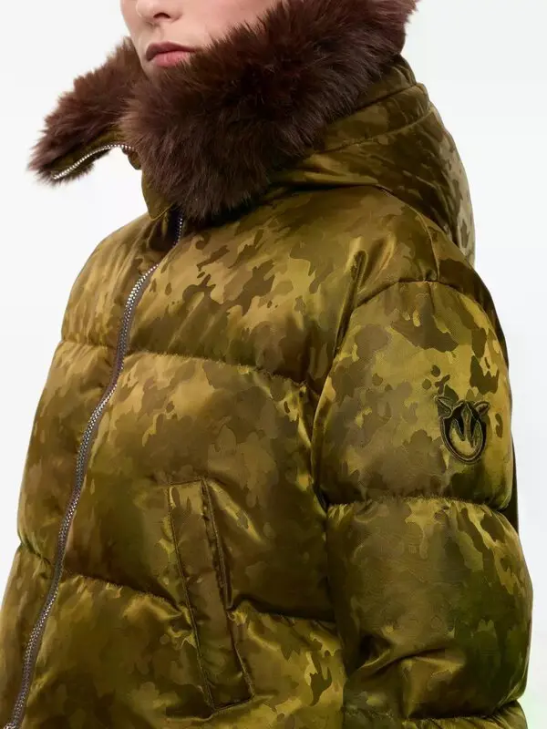 Pinko Camouflage Puffer Jacket