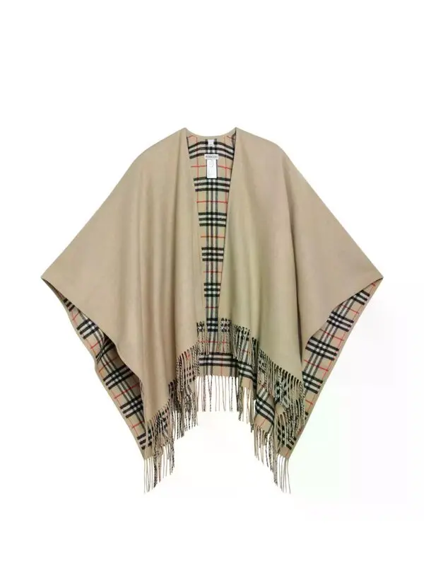 Burberry Reversible Fringed Cape